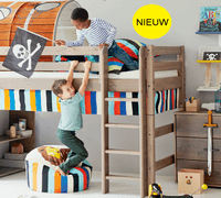 Flexa kinderkamers, stapelbedden, bedonderdelen en accessoires.